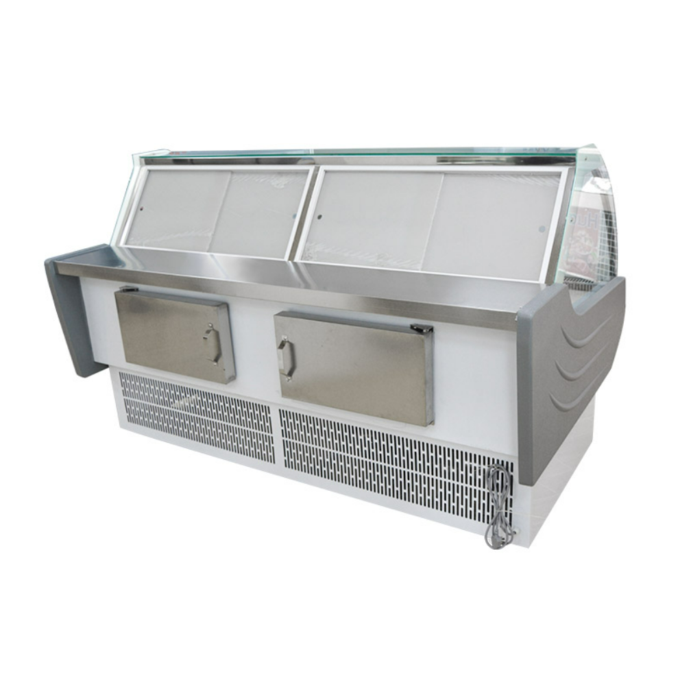cooling food display | fresh meat showcase freezer | Commercial ...