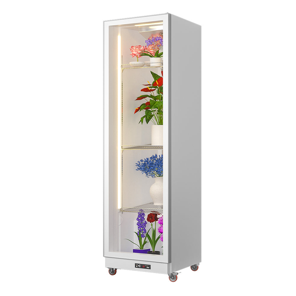 Display single glass door | White flower Display Freezer | Commercial ...