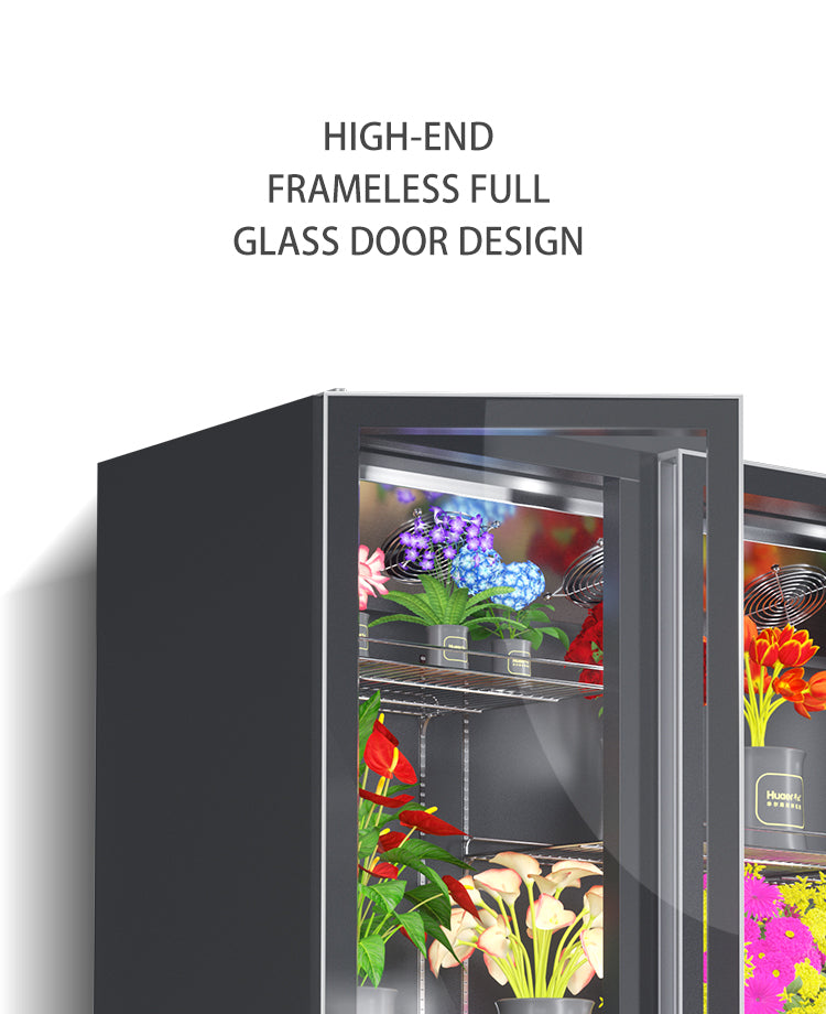 Display 3 glass doors | Black flower Display Freezer | Commercial ...