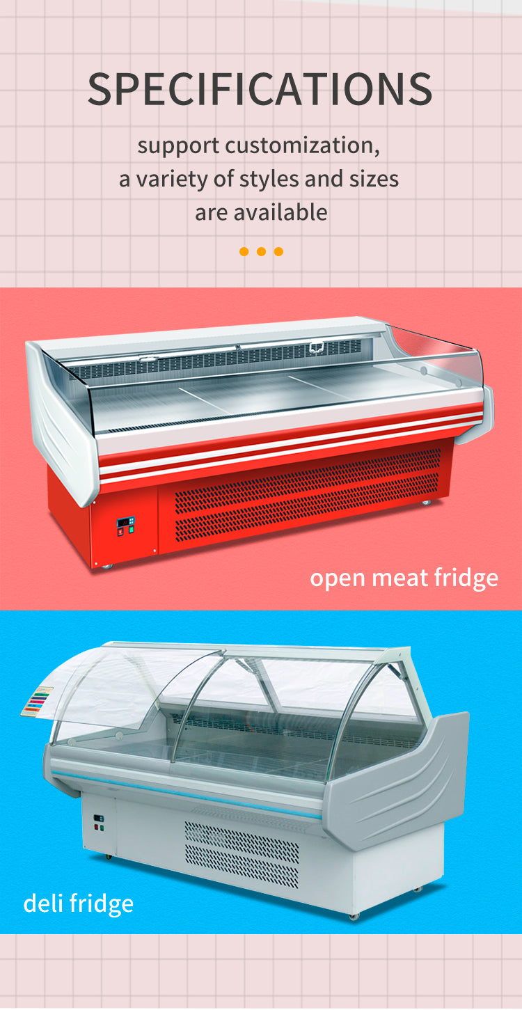 meat butchery display fridges | fresh meat showcase freezer ...