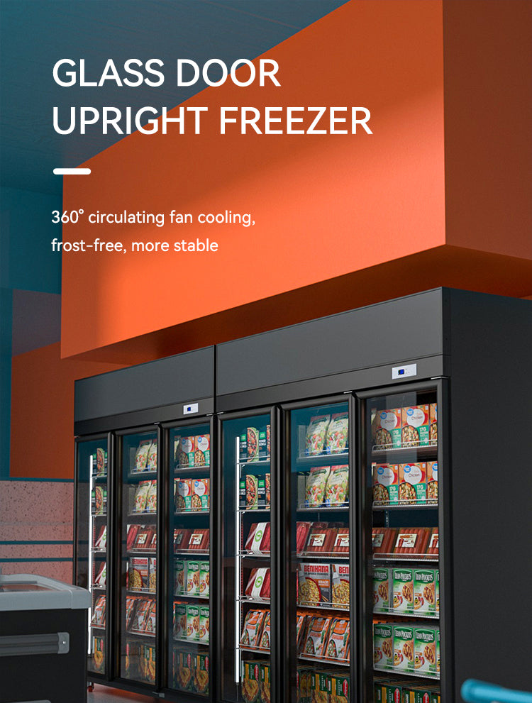 Display 2 glass doors | Upright compressor freezer（below 0℃） – BAKDASH
