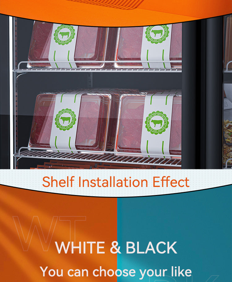 Display 2 glass doors | Upright showcase compressor freezer（below 0 ...