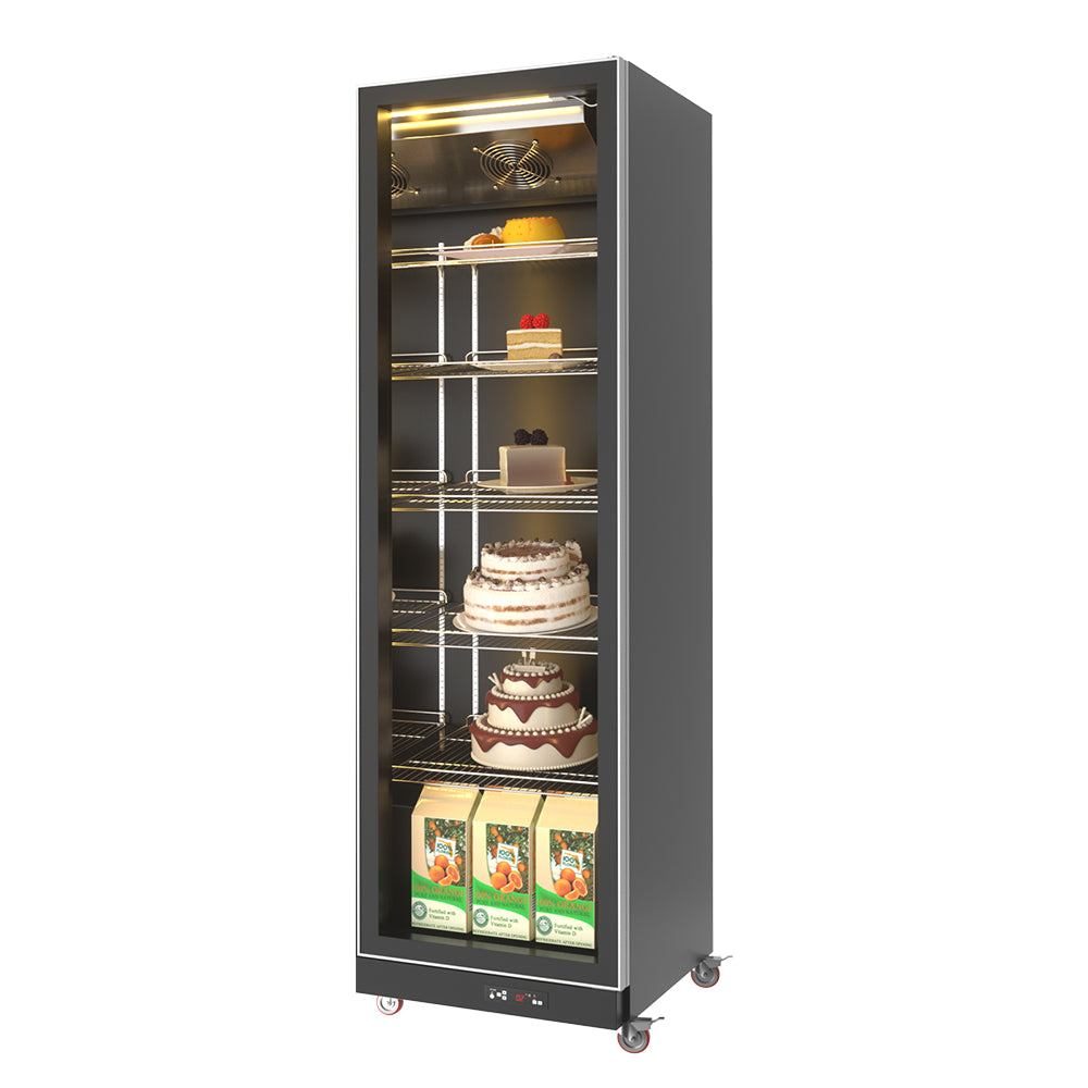 Display single glass door | Black Cake Display Freezer – BAKDASH
